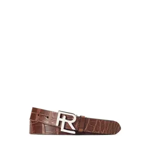 Ralph Lauren Ralph Lauren Alligator Belt Chocolate