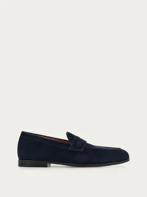 FERRAGAMO Suede Penny Loafer - Blue