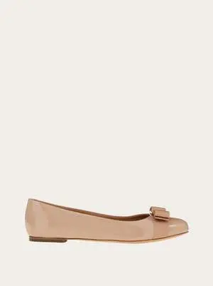 FERRAGAMO Varina Ballet Flat - Beige