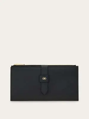 FERRAGAMO Gancini Docut Holder - Black