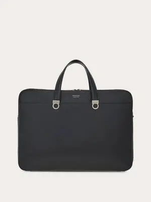 FERRAGAMO Gancini Briefcase - Black
