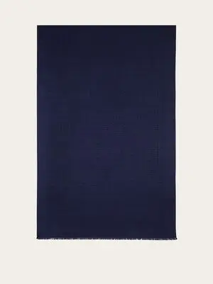 FERRAGAMO Gancini Stole Blue