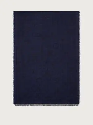 FERRAGAMO Gancini Stole - Blue
