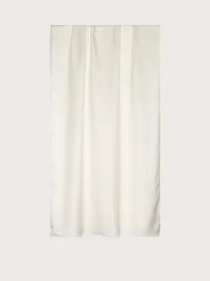 FERRAGAMO Gancini Stole - White