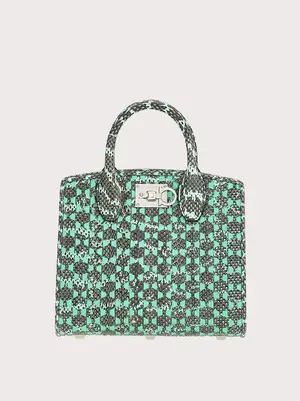 FERRAGAMO Studio Box Bag Green