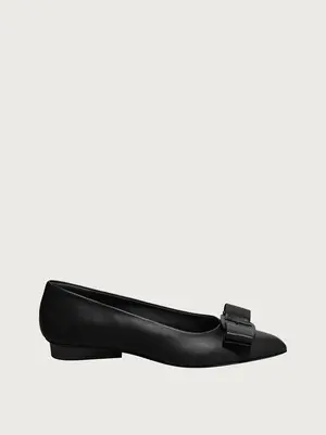 FERRAGAMO Viva Bow Ballet Flat Black