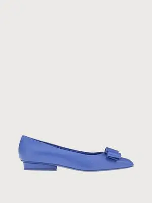 FERRAGAMO Viva Bow Ballet Flat Blue
