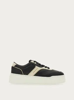 FERRAGAMO Nappa Sneaker - Black