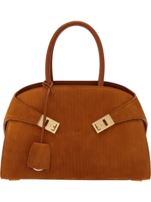 FERRAGAMO Hug Top-handle Bag - Beige