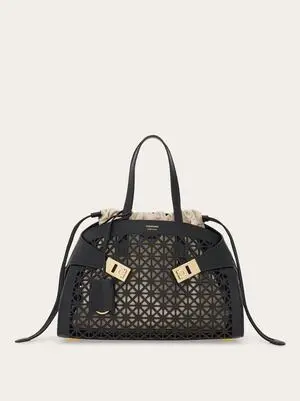 Ferragamo Metal Trims Totes