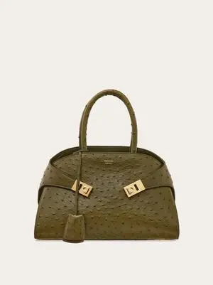 FERRAGAMO Hug Top Handle Bag - Green