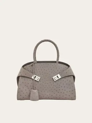 FERRAGAMO Hug Top-Handle Bag Grey