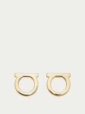 FERRAGAMO Gancini Stud Earrings - Gold