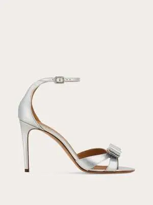 FERRAGAMO Vara Bow Slingback Sandals - Silver