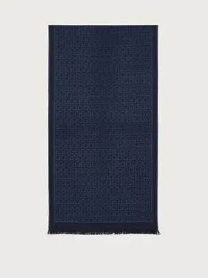 FERRAGAMO Gancini Scarf - Blue