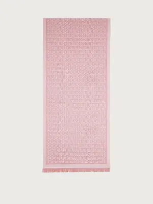 FERRAGAMO Gancini Scarf Pink