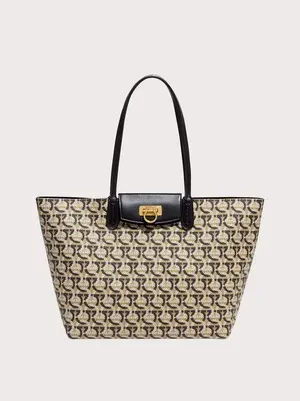 FERRAGAMO Ferragamo Gancini Tote Beige
