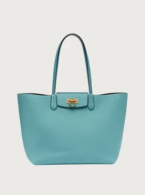 FERRAGAMO Ferragamo Gancini Tote Blue