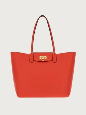 FERRAGAMO Ferragamo Gancini Tote Red