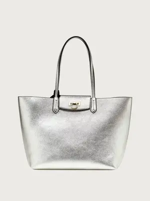 FERRAGAMO Ferragamo Gancini Tote Silver