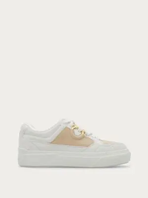 FERRAGAMO Gancini High Top Sneakers - White