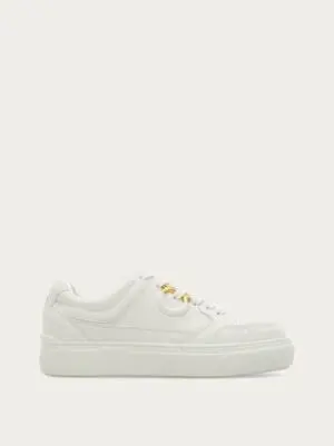 FERRAGAMO Gancini High Top Sneakers - White