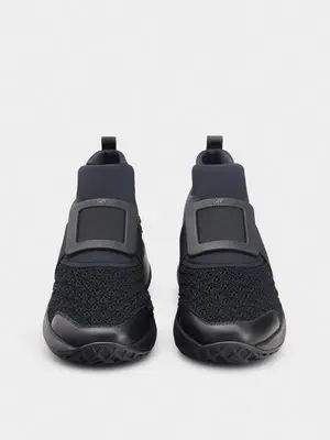 ROGER VIVIER Viv' Run Fabric Sneakers - Brown