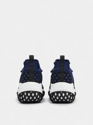 ROGER VIVIER Viv' Run Sneakers In Fabric With Belle Vivier Buckle - Blue,black