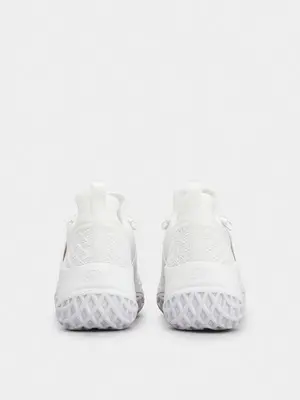 ROGER VIVIER Viv' Run Fabric Sneakers With Belle Buckle - White