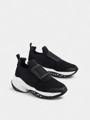 ROGER VIVIER Viv' Run Sneakers - Black