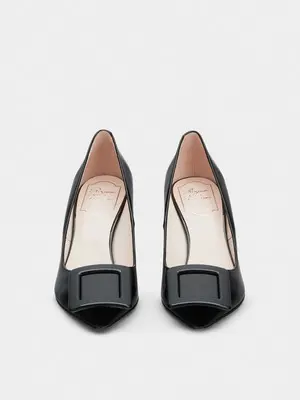 ROGER VIVIER In The City" Patent Leather Pumps With Buckle Detail