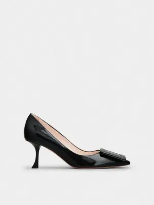 ROGER VIVIER In The City" Patent Leather Pumps With Buckle Detail