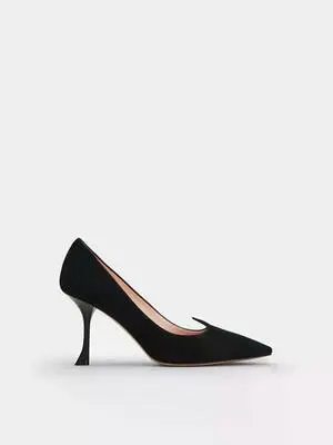 ROGER VIVIER I Love Pumps" Suede High Heel Pumps