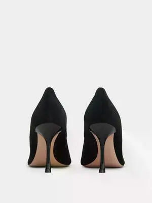 ROGER VIVIER I Love Pumps" Suede High Heel Pumps
