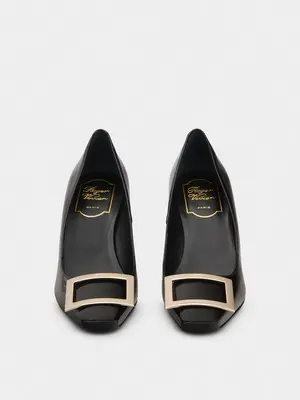 ROGER VIVIER Trompette Pumps In Patent Leather - Black