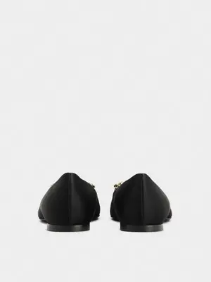 ROGER VIVIER Efflorescence Ballerinas In Satin With Crystal Buckle