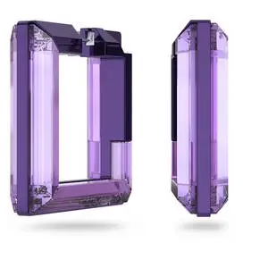 SWAROVSKI Lucent Hoop Earrings Purple