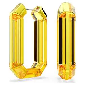 SWAROVSKI Lucent Hoop Earrings Yellow