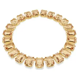 SWAROVSKI Millenia Necklace With Asscher-cut Crystals - Brown