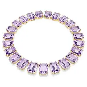 SWAROVSKI Millenia Octagon-cut Necklace - Purple