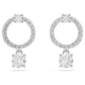 SWAROVSKI Constella Hoop Earrings - White