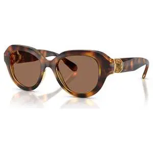 SWAROVSKI Embellished Oval Sunglasses - Brown