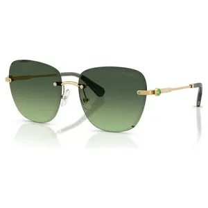 SWAROVSKI Swarovski Cat Eye Sunglasses With Embellishments Green