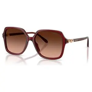 SWAROVSKI SWAROVSKI Embellished Oval Sunglasses Red