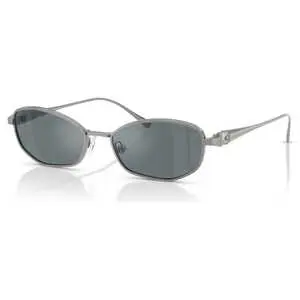 SWAROVSKI Embellished Oval Sunglasses - Silver Tone