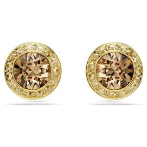 SWAROVSKI Una Angelic Stud Earrings - Brown
