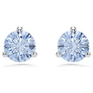 SWAROVSKI Solitaire Stud Earrings With Crystal And Gold Finish - Blue