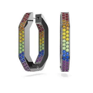 SWAROVSKI Dextera Hoop Earrings - Multicolored