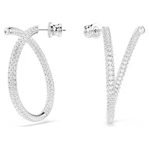 SWAROVSKI Dextera Hoop Earrings - White