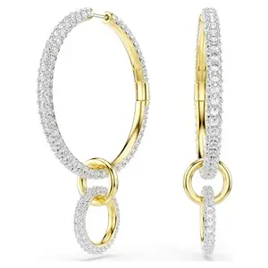 SWAROVSKI Dextera Hoop Earrings With Crystal Pav